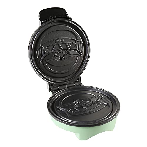 Uncanny Brands Star Wars The Mandalorian The Child Waffle Maker- Grogu Waffles