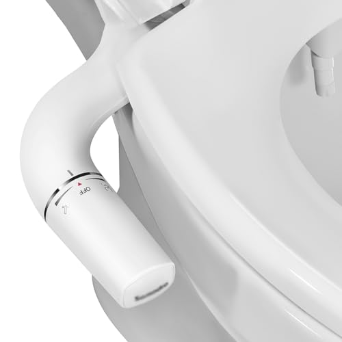 DFHBFG Bidet Attachment -Slim Toilet Seat Attachment Dual Nozzle Bidet Adjustable Water Pressure (Color : D, Size : 3/8)