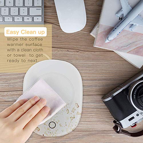 Coffee Mug Warmer & Cup Warmer for Desk, Electric Beverage Tea Warmer with Automatic Shut Off for Office Home Use Gift Beverage Candle Wax Cup Warmer Heating Plate
