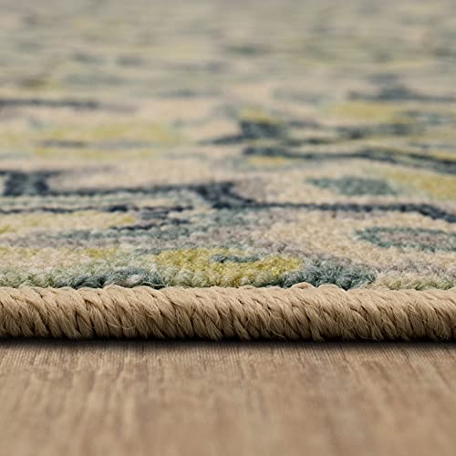 Mohawk Home Woodbridge Santa Ana Floral Printed Area Rug, 5'x8', Tan