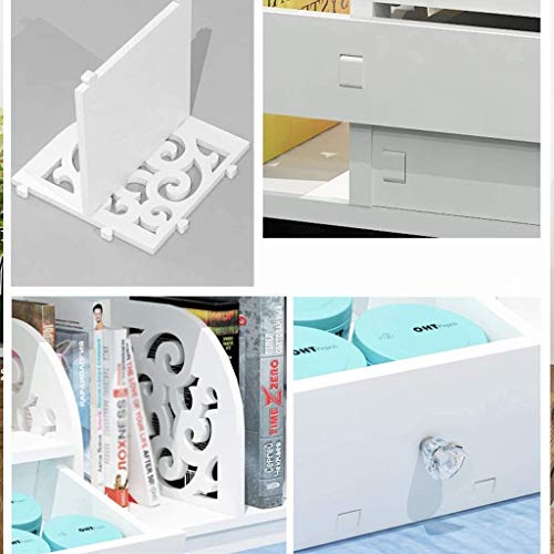 GELTDN Bookshelf Simple and Desk Simple Assembly Storage Shelf Environmental Protection Material, Waterproof and , No Odor
