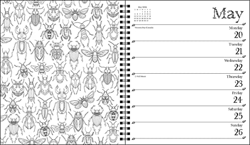 Johanna Basford 12-Month 2024 Coloring Weekly Planner Calendar: A Special Collection of Whimsical Illustrations