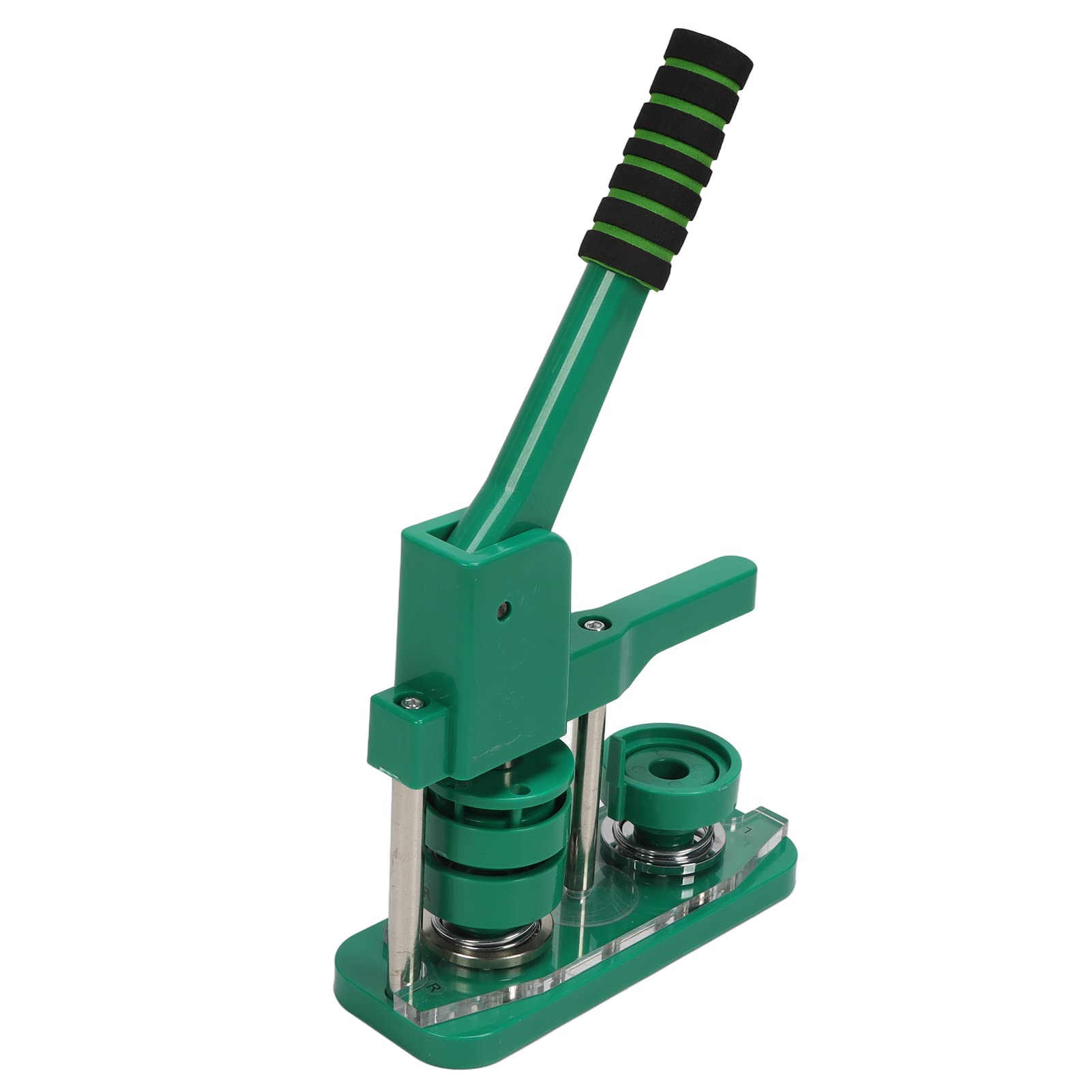 Button Press Maker,44mm Button Maker Machine 100 Sets DIY Badges Button Pressing Machine Portability with Protective Film Cutter Color Pens