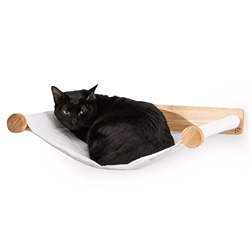 Furmia Cat Wall Hammock, Cat Wall Shelves, Cat Wall Furniture, Cat Wall Bed, Modern Wall Mounted Cat Shelves for Cats up to 40 lbs