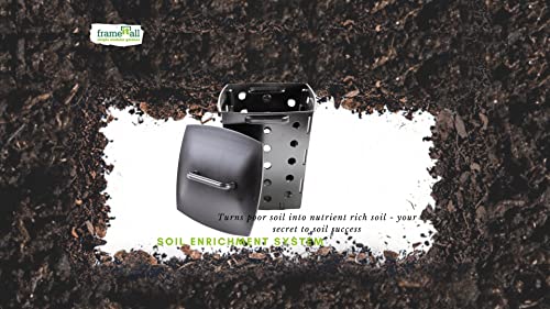 Frame It All Worm It All - Large Composting Bin, Enrich Soil Nutrients and Encourage Worm Castings, Produces Healthier Harvests, 12 Liter Capacity
