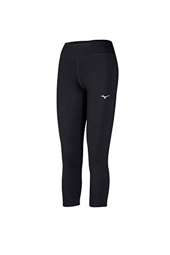Mizuno Women's 3/4 Length Tight, Black, Medium