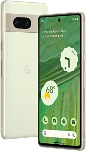 Google Pixel 7 5G 128GB 8GB RAM 24-Hour Battery Factory Unlocked for All Carriers Global Version - Lemongrass