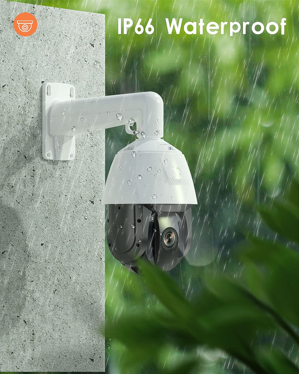 DS-2DE5432IWG-E HIK 5 Inch 4MP PTZ IP Camera with Auto Tracking, Indoor Outdoor PoE Network Camera with 32X Optical Zoom, DarkFighter, Human/Vehicle Detection, IR 492ft Night Vision, Face Capture