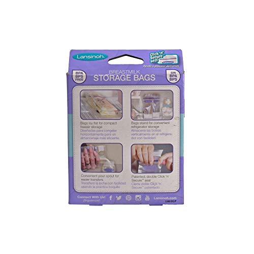 LANSINOH BREASTMILK STRGE BAGS 50 CT (3 pack)
