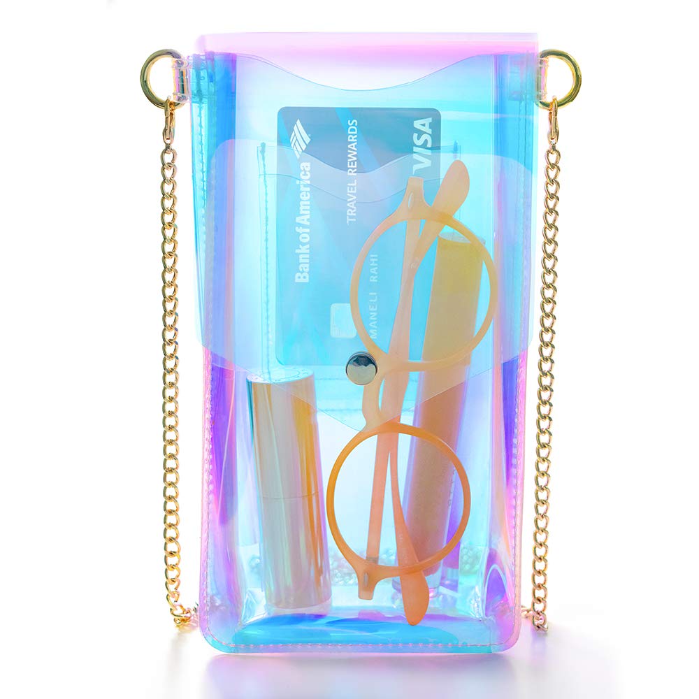 Lumee Crossbody Tech Bag - Touch Screen Friendly - Holographic