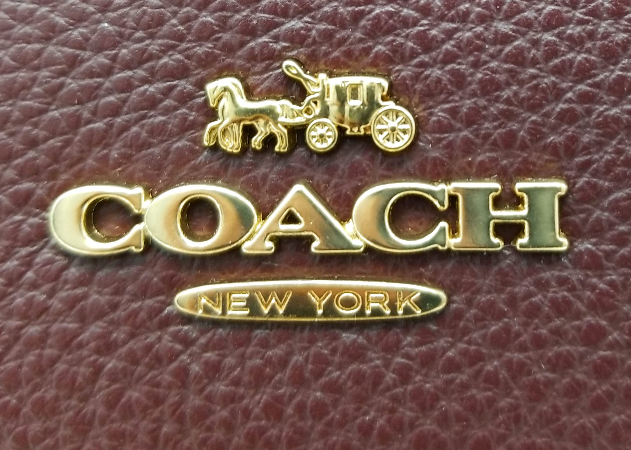 Coach Women's Kacey Satchel (Pebbled Leather - Cranberry)