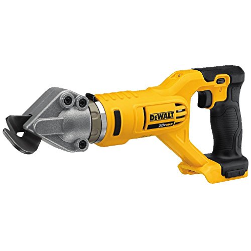 DEWALT 20V MAX Metal Shear, Offset, 18GA, Tool Only (DCS496B) , Yellow