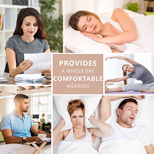 Hearprotek Sleep Earbuds, 2 Pairs Soft Comfortable in-Ear Earphones with mic-Low Profile Noise Reduction Headphones for Sleeping on Side, snoring, Yoga, Travel, Mediation & Relaxation