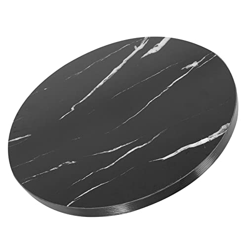 GANAZONO Table Turntable Wooden Turntable Rotating Plate Black Table Marble Table Lazy Susans for Table Round Kitchen Organizer Rotating Tabletop Pantry Turntable Dining Table Board