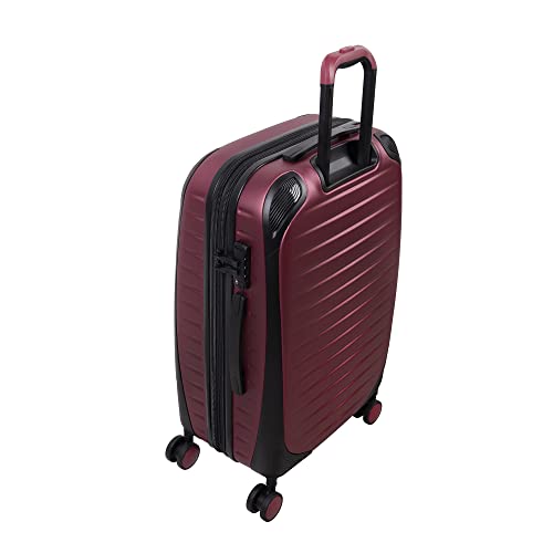 it luggage Lineal 32" Hardside Checked 8 Wheel Expandable Spinner, Red
