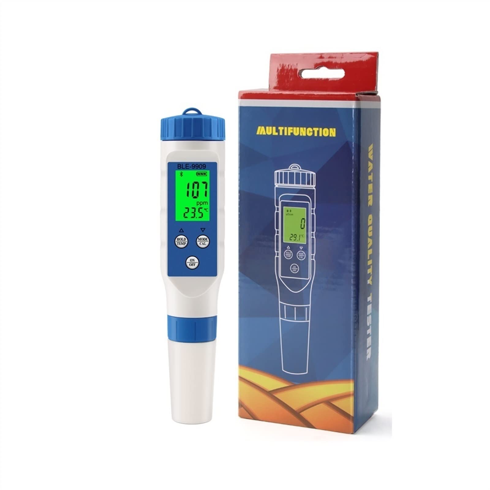 Digital Tester Smart Bluetooth Food Salinity Meter for Salt Water ATC Brine Pickle Sodium Chloride Multi-Parameter Tester 0.01-25.00%