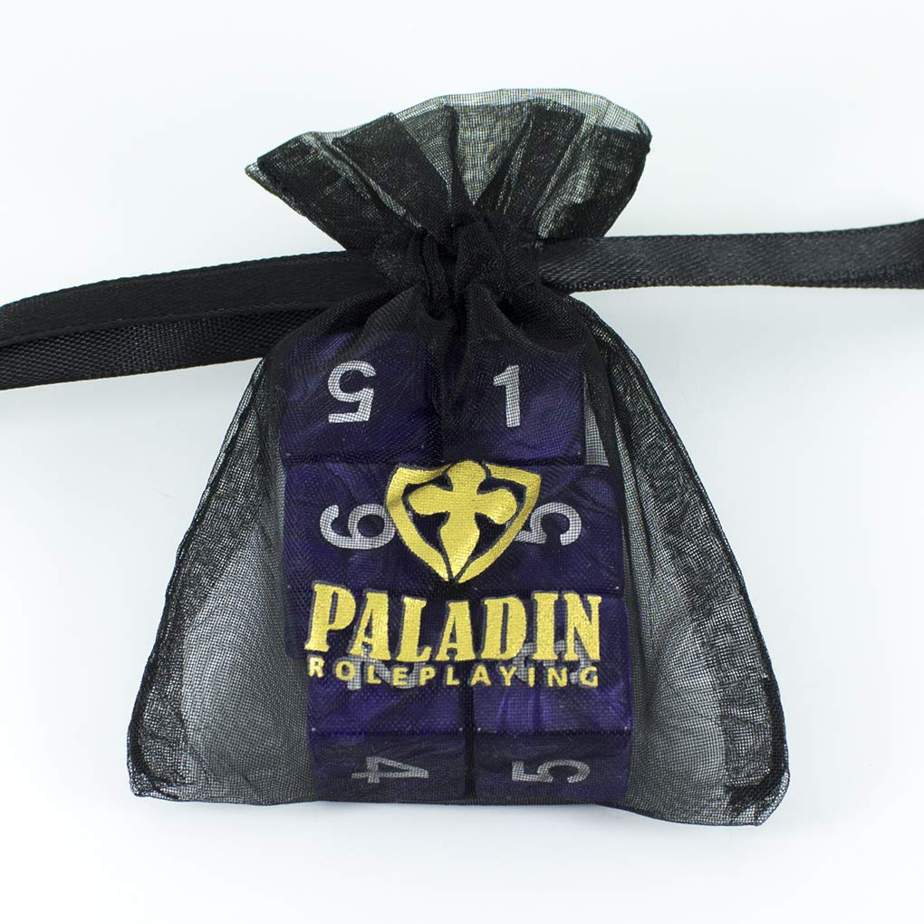 Paladin Roleplaying Purple D6 Dice Set - Pearl Effect - Set of 6