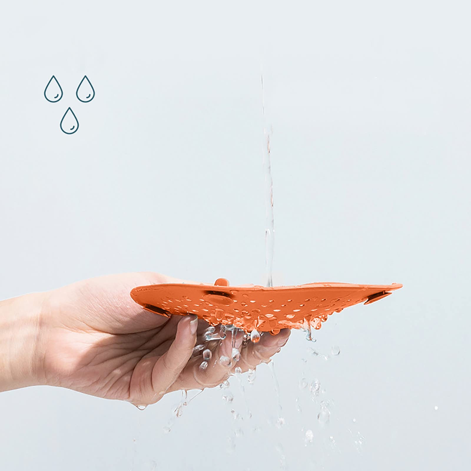 Food Drainer for Kitchen Sink Shower Drains Cover Silicone Hair Stopper Filter Bathroom Drains Floor Sink Strainer Bath Sink