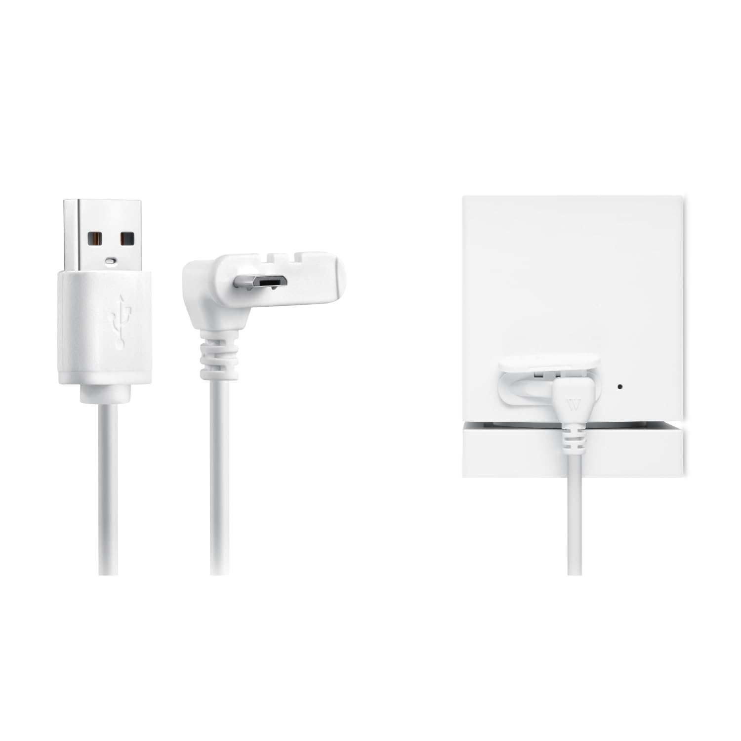 Wasserstein Solar Panel Compatible with Wyze Cam Outdoor - Power Your Surveillance Camera continuously with 2W 5V Charging (2-Pack, White) (Wyze Cam Outdoor NOT Included)