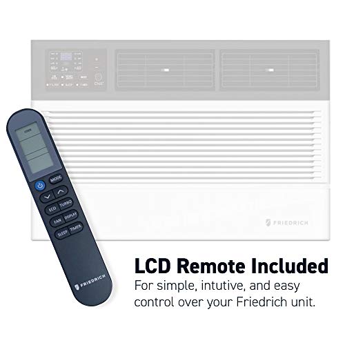 Friedrich CCW12B10B Chill Premier Smart Air Conditioner Wall & Window Unit, WiFi Mobile Control, White, Cooling Capacity (12,000 BTU)