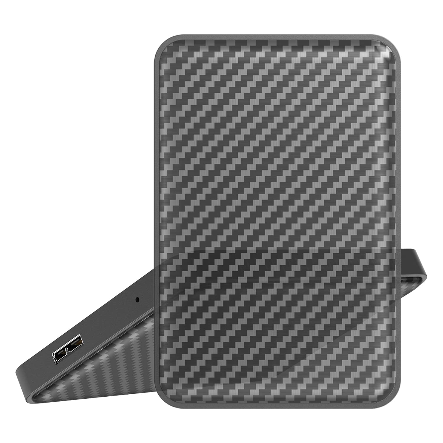 External Hard Drive HDD Storage - 500GB Ultra Slim Portable Hard Drive USB3.0 Compatible for PC, Mac, Laptop, Chromebook, PS4, Xbox one-Black/Grey(Twill)