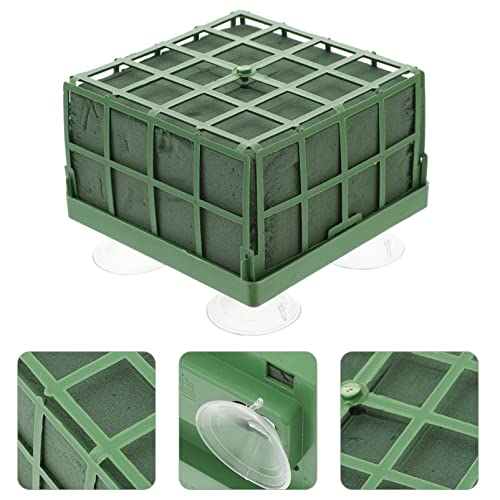 Ciieeo 3pcs Car Ornament Green Flowers Car Mount Car Decorations Greenery Floral Foam Dining Room Table Decor Car Kit Flower Sucker Base Fresh Floral Sucker Base Happy Word Wedding