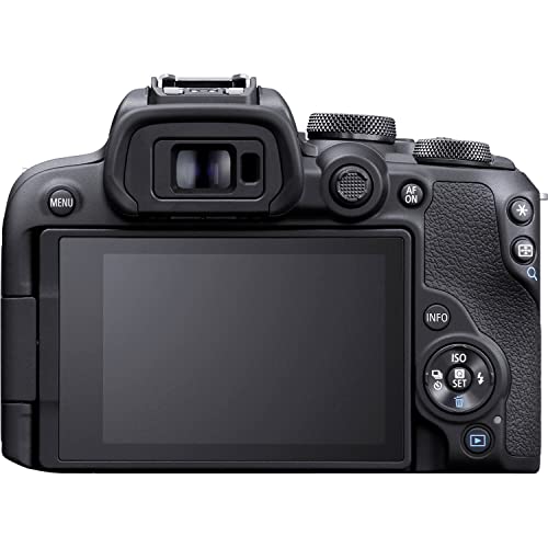 Canon EOS R10 Mirrorless Camera (Body Only) + TTL Flash + 2pc 64GB Memory Cards + Backpack Camera Case & More (Renewed)