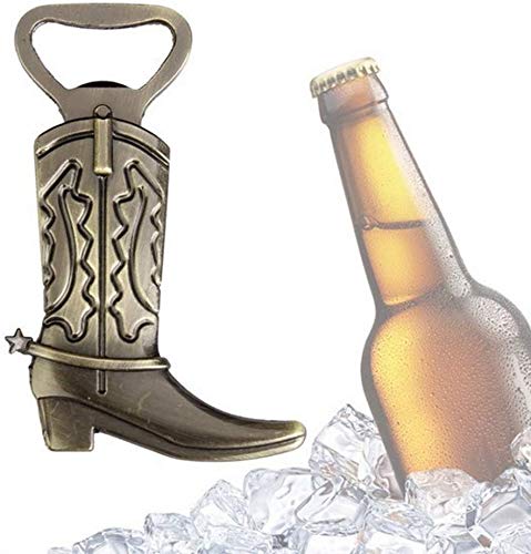 Cowboy Boot Bottle Openers with Exquisite Packaging, 12 Pcs Boot Bottle Opener Beer Accessories Metal Stainless Steel Bottle Openers,Best Groomsman Gift