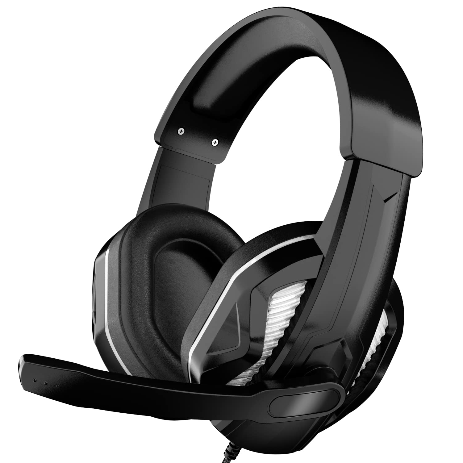 Computer Headphone, Wired Headphone, Over-Ear Headphone with Microphone, Volume Adjustment with Cable, Suitable for Daily, Study, and Business