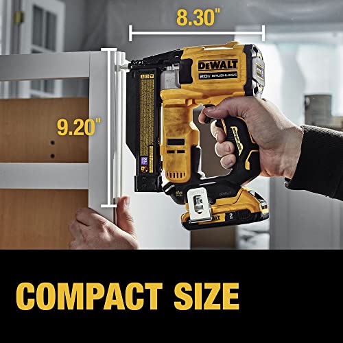 DEWALT ATOMIC Compact Series⢠20V MAX* Brushless Cordless 23 Ga. Pin Nailer Kit (DCN623D1)