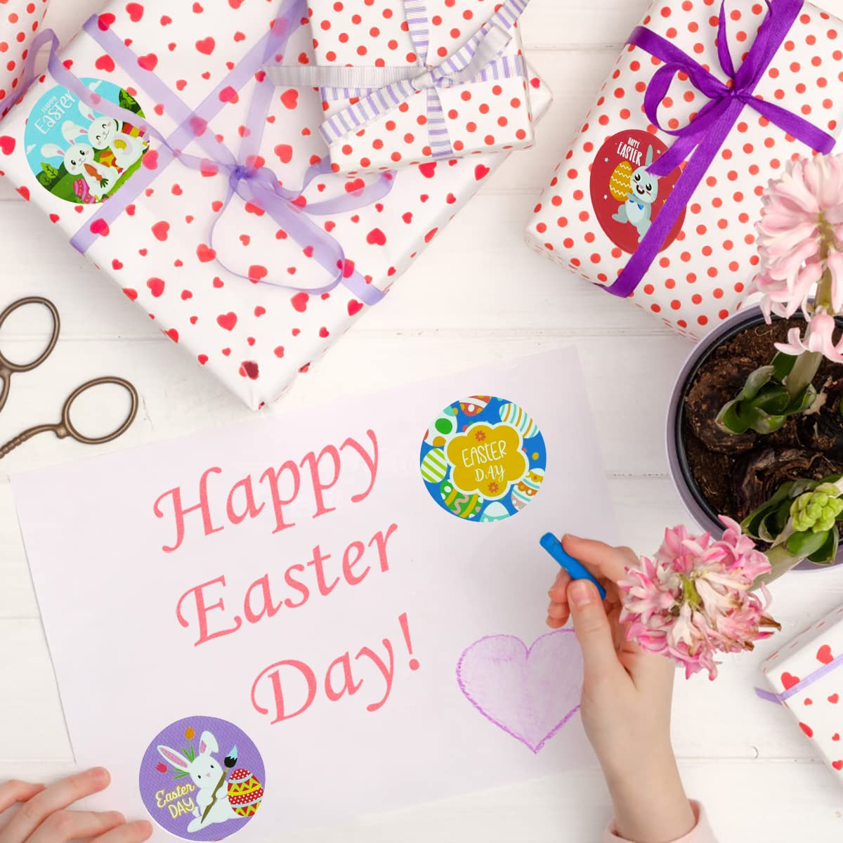 Easter Stickers for Kids 16 Sheets Easter Day Assorted Designs Animal Stickers Easter Art Craft Easter Gift Party Favors for Boys and Girls