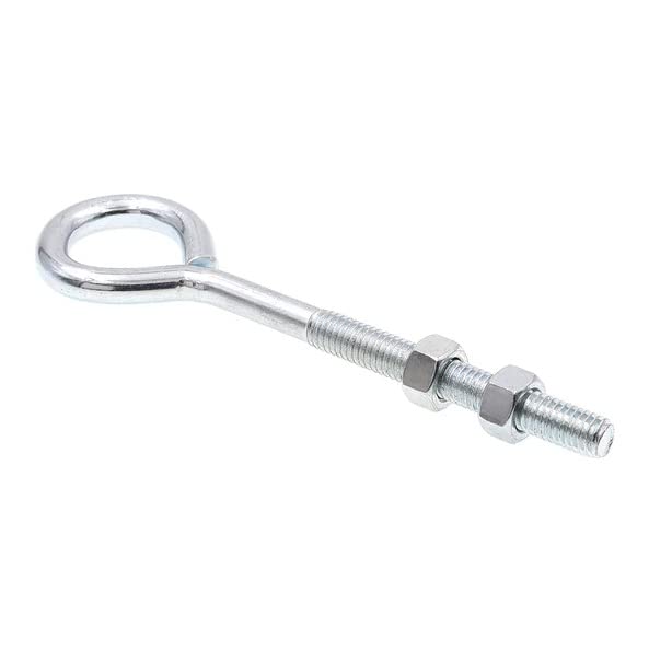 Eye Bolts with Nuts 3/8in-16 X 6in Zinc Plated Steel 20PK