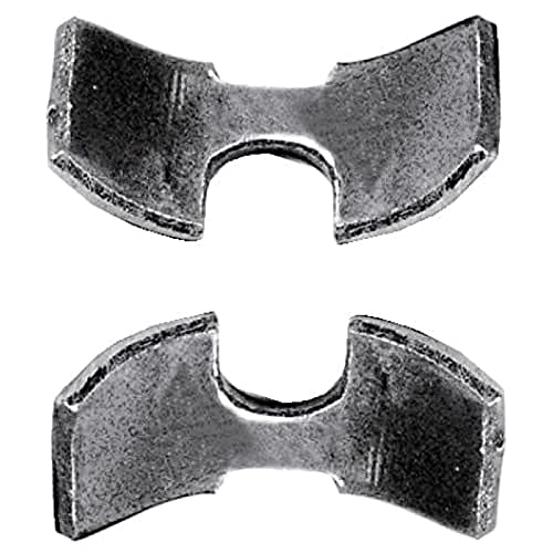 cyclingcolors 2X Half Moon Nuts Steel Bed Mini Luna washers Bunk Beds Furniture Table Cots Connector Screw 7mm - 8mm Vintage Antique Bunk