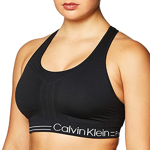 Calvin Klein Performance Women's Small Impact Bra W/Rem. Cups, Black