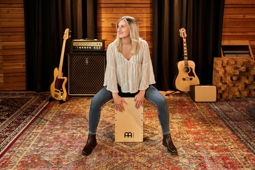 Meinl Pickup Cajon Box Drum with Internal Snares - MADE IN EUROPE - Baltic Birch Wood, Snarecraft Series, 2-YEAR WARRANTY (PSC100B)