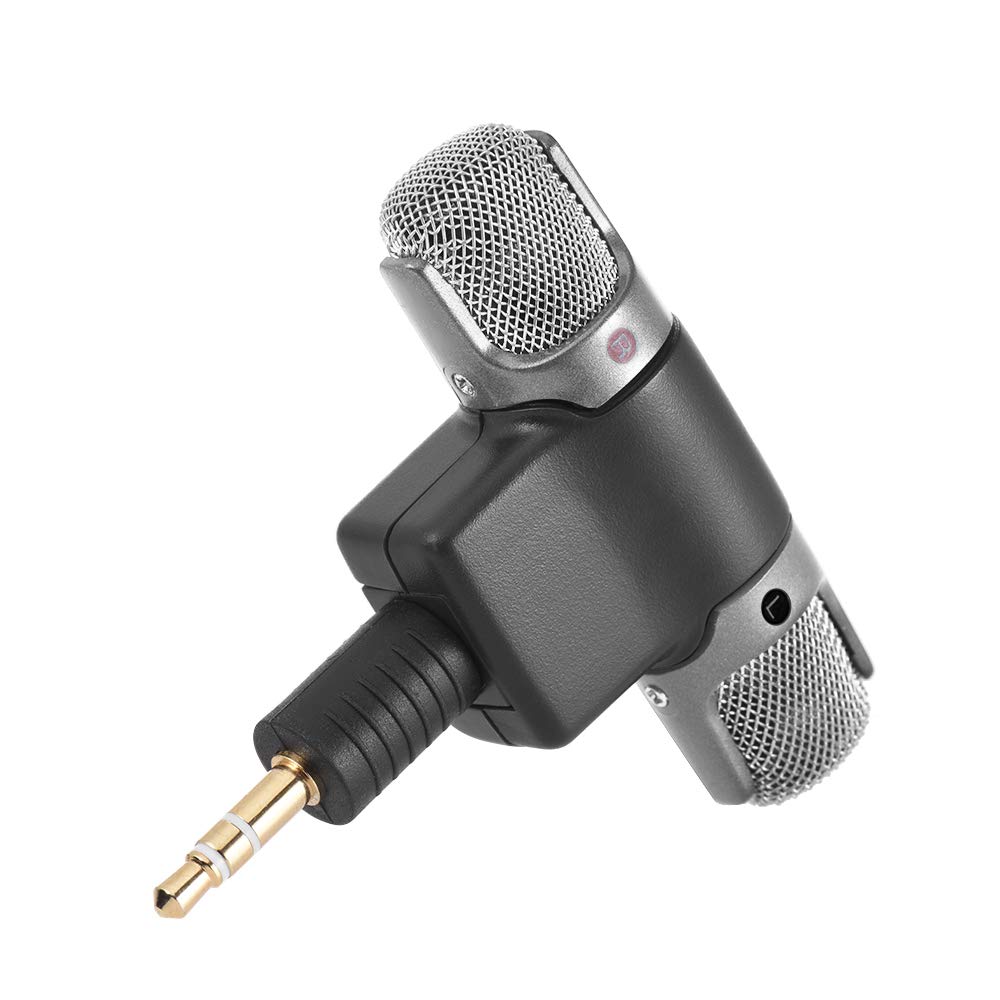 Camnoon External Stereo Mic Microphone with 3.5mm to Mini USB Micro Adapter Cable for GoPro Hero 3 3+ 4 for AEE Sports Action Camera