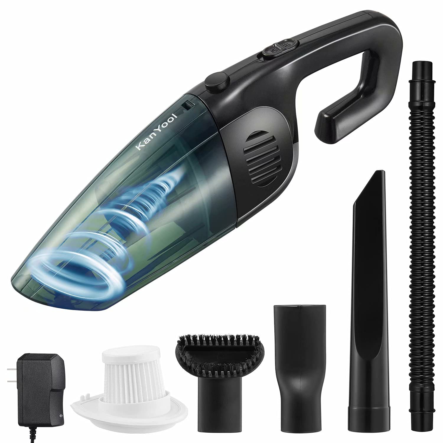 Car Vacuum Cleaner, Cordless Handheld Vacuum Cleaner, Small Portable Cordless Rechargeable Handheld Vacuum Cleaner for Home and Car Cleaning