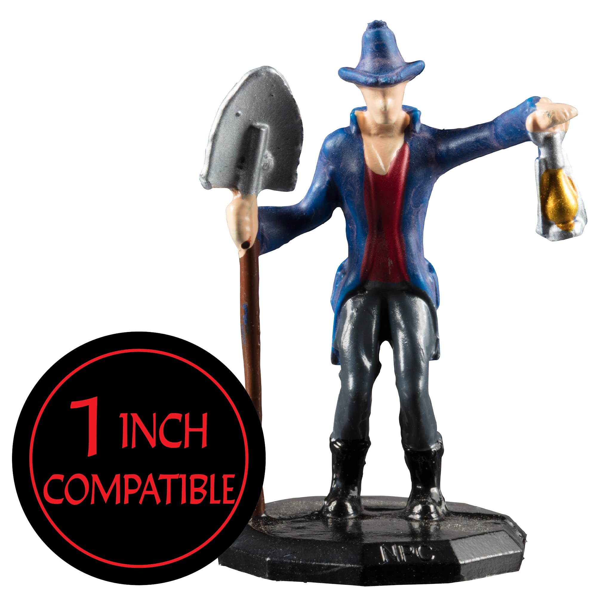 Monster Protectors Townsfolk Mini Fantasy Figures - Tradesmen - 8pc Hand-Painted Non Player Character NPC Miniatures - 1" Hex-Sized Compatible with DND Dungeons Dragons Tabletop Games