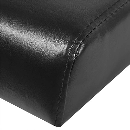Makastle Artificial Leather Adjustable Sofa Bed with Two Pillows, Modern Wooden Frame Convertible Seat Sofa Bed Recliner for Home Living Room Office 66.1" x 30.3" x 24.2"