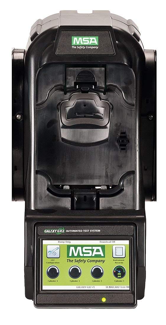 MSA 10128630 ALTAIR 4/4X Multi-Gas Detector Calibration Station/Galaxy GX2 Automated System Test Stand, 1 Valve, Color: Black, Portable Gas Monitor Calibration Test Dock