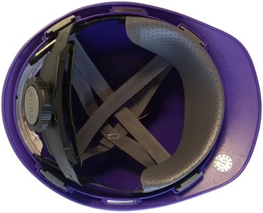 MSA V Cap Style Hard Hats w/FasTrac III Suspensions and Handy Tote Bag - Purple