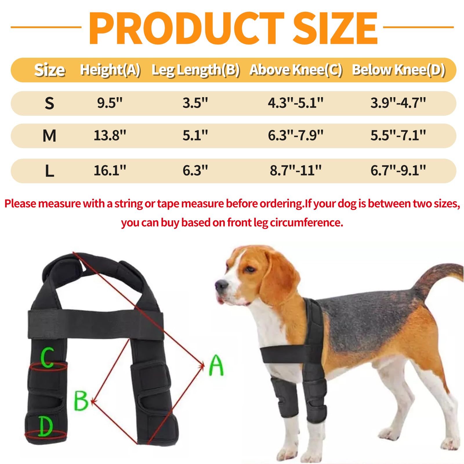 Dog Knee Brace for ACL - Luxating Patella Ligament Injury Hip Support and Recovery - Knee Braces for Dogs - Dog Elbow Protector(L)