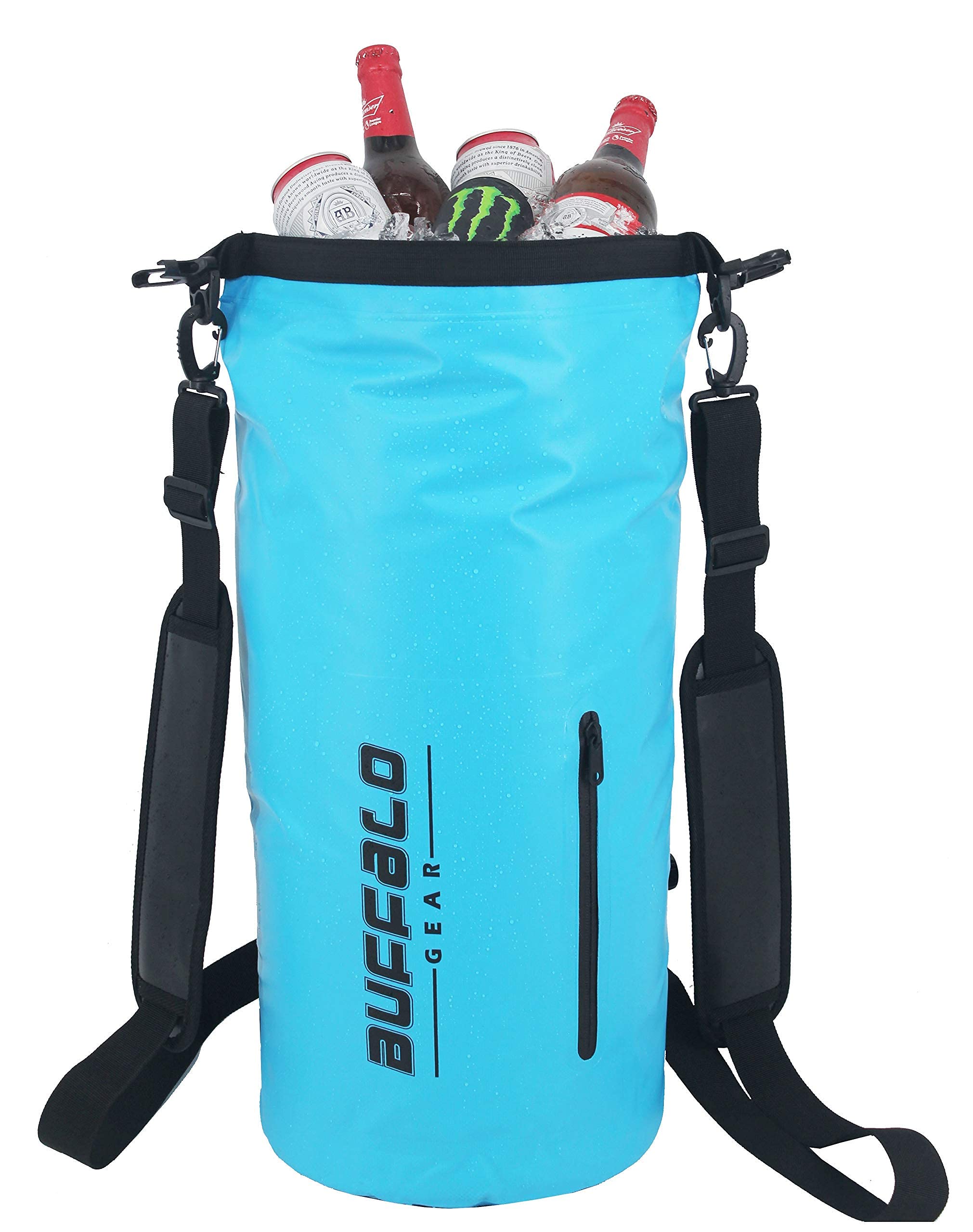 Buffalo Gear 15L Insulated Cooler Backpack Portable Waterproof Dry Bag Soft Collapsible