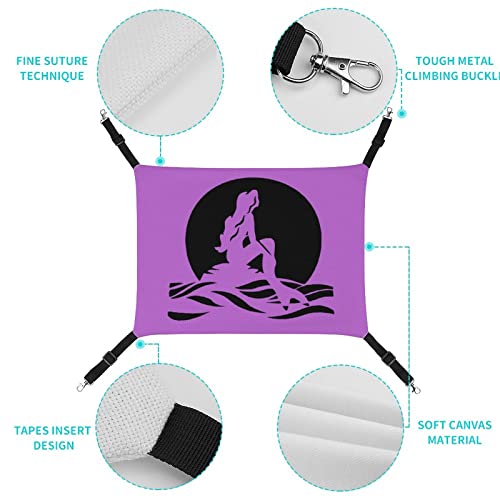 Little Mermaid Pet Hammock Comfortable Adjustable Hanging Bed for Small Animals Dogs Cats Hamster