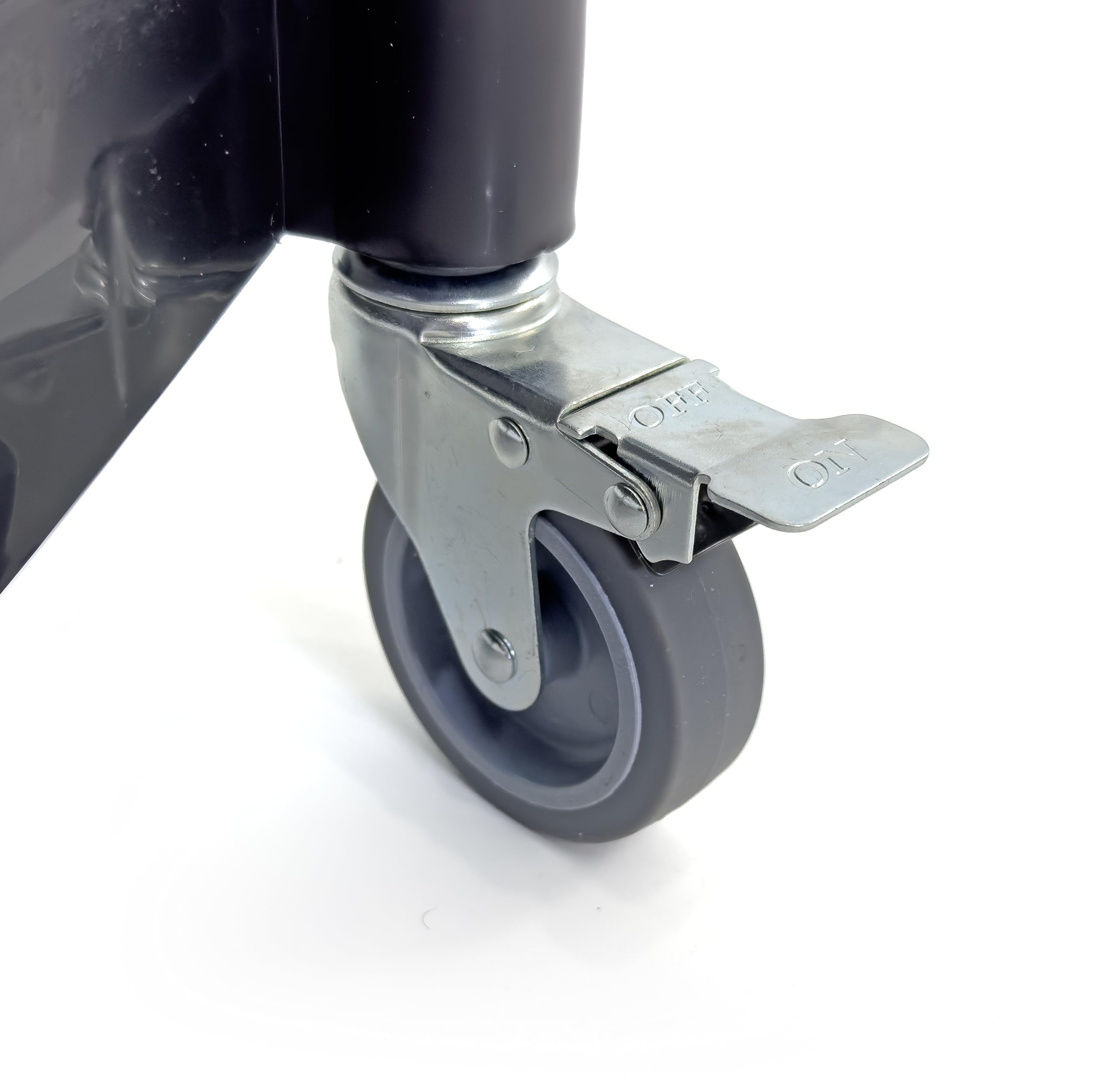 Commercial 3-Shelf Rolling Service Utility Cart | Capacity 450 lbs. | 37" x 33" x 16" | Black