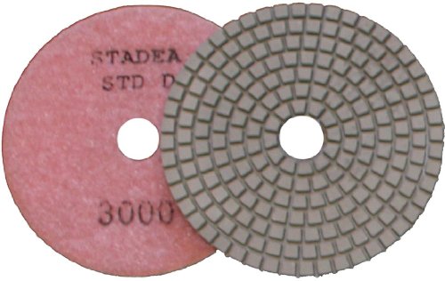 STADEA 4" Diamond Wet Polishing Pads for Wet Polisher Concrete Stone Polishing: Grit 30 grinding wheel