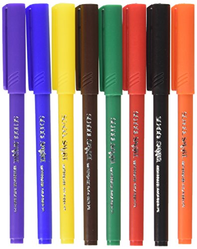 School Smart Felt Tip Pens, Fine Tip, Assorted Colors, Pack of 8