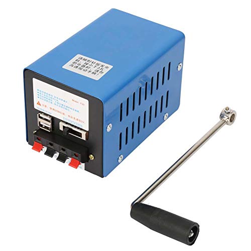 Manual Hand Cranking Generator,Portable High Power Hand-cranked Charging Generator USB Charging Emergency Dynamotor for Camping Outdoor Survival