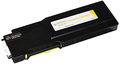 LD Compatible Toner to Replace Dell 331-8430 (MD8G4) Extra High Yield Yellow Toner Cartridge for Dell C3760 and C3765 Laser Printers