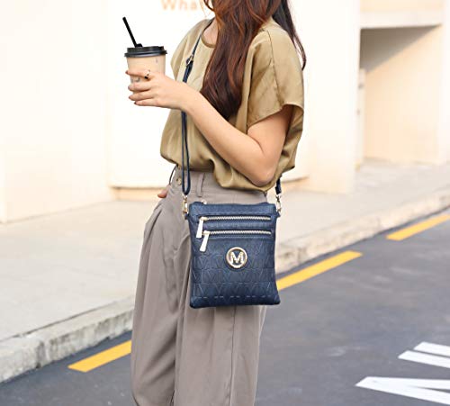 MKF Crossbody Bags for Women, Wristlet Strap β PU Leather Shoulder Handbag β Small Crossover Messenger Purse, Mustard